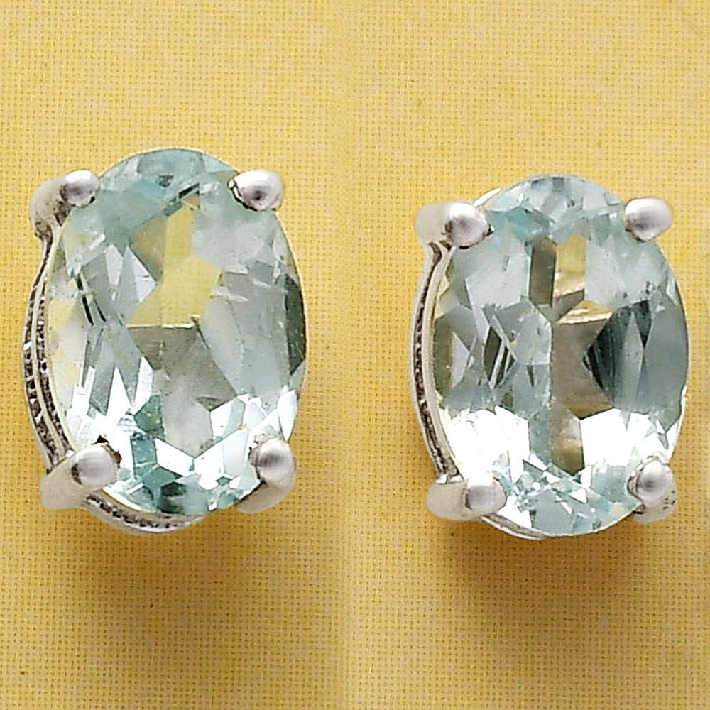 925 Sterling Silver Oval Gemstone Stud Earrings – Birthstone Jewelry DGE1075 | eBay