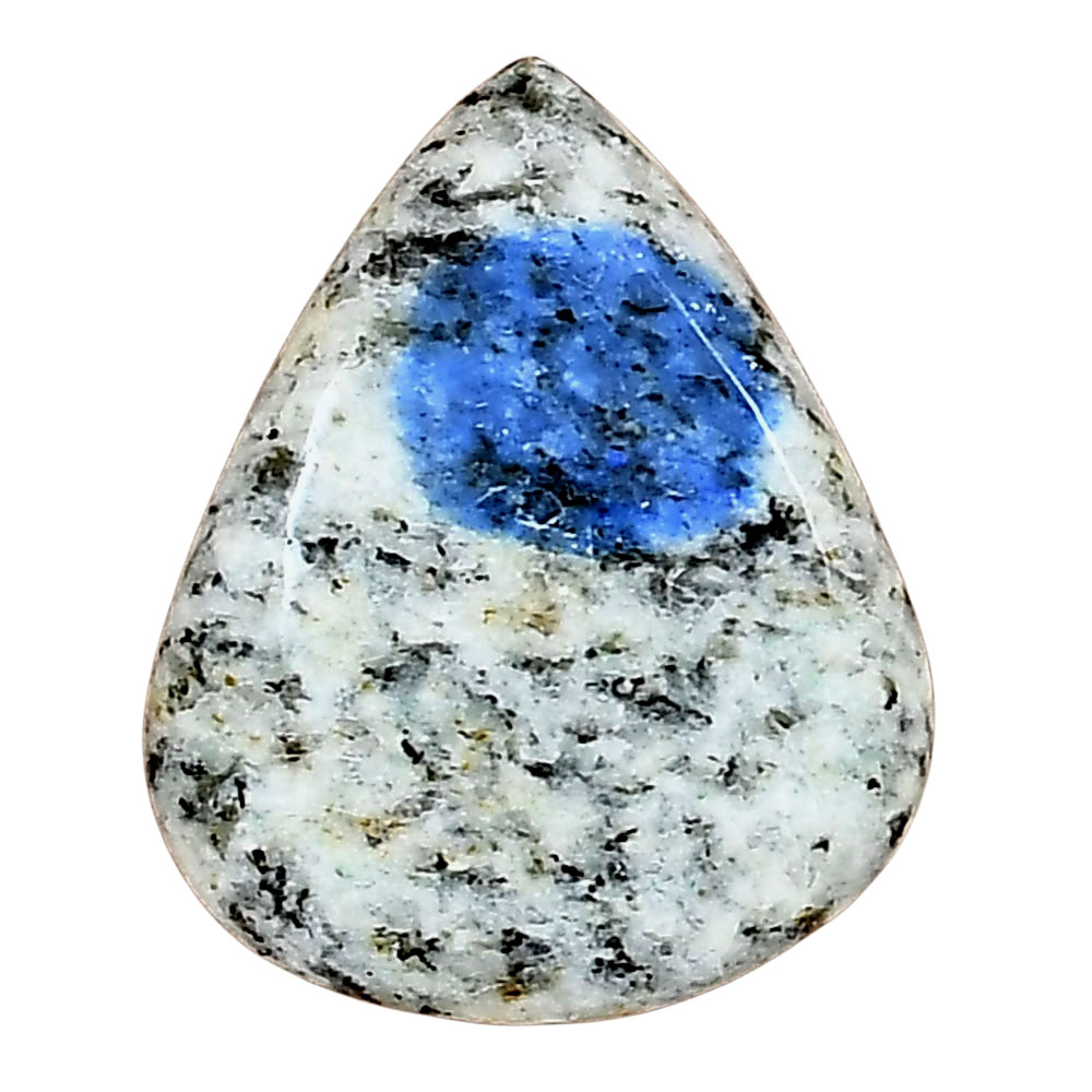 Natural K2 Blue - Azurite In Quartz 24.39x19.8x5 mm Pear Gemstone ...